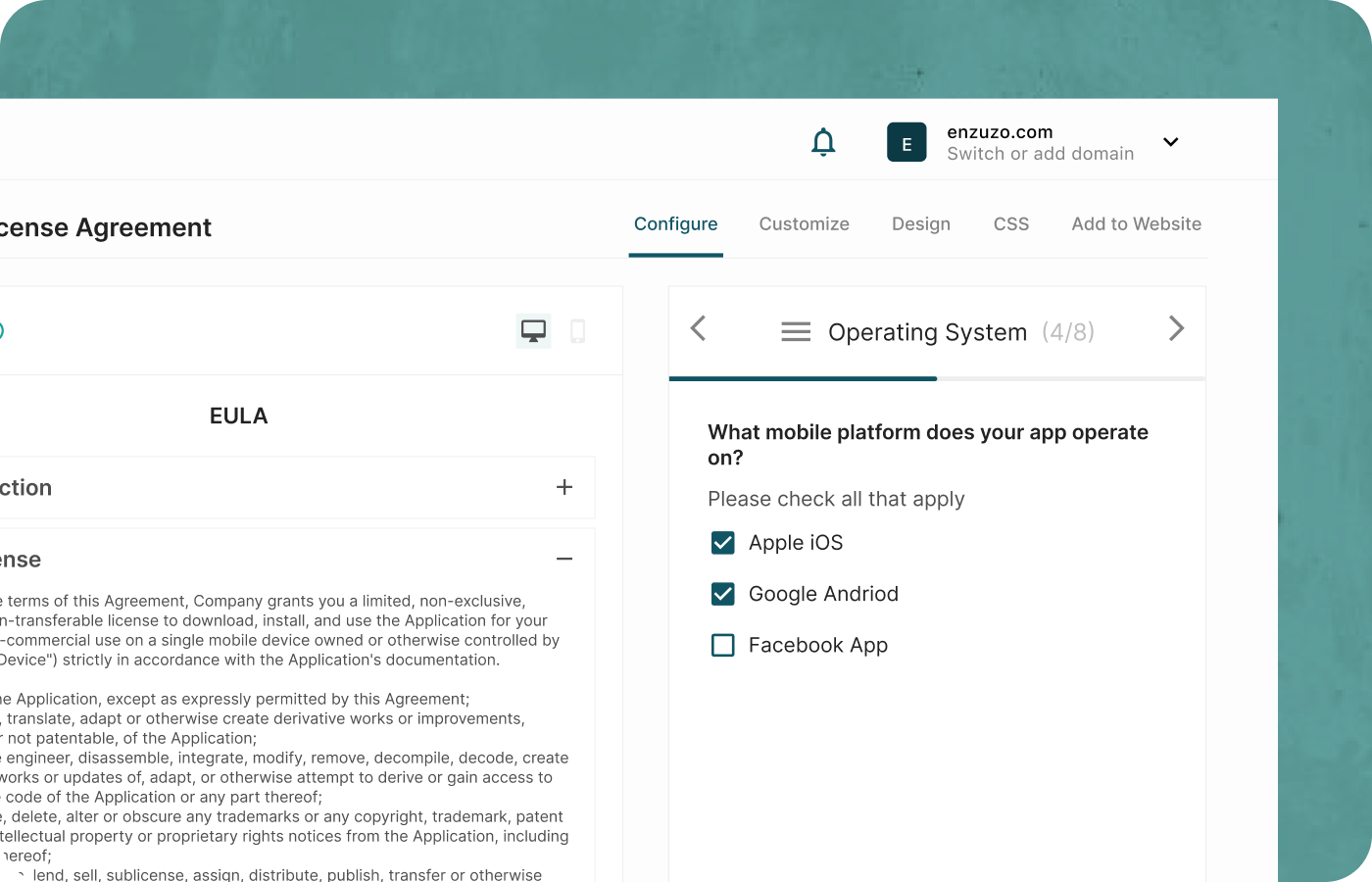 End User License Agreement (EULA) Generator - Enzuzo